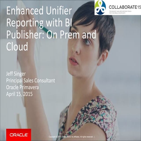 Primavera unifier reporting with bipublisher on premandcloud | PDF