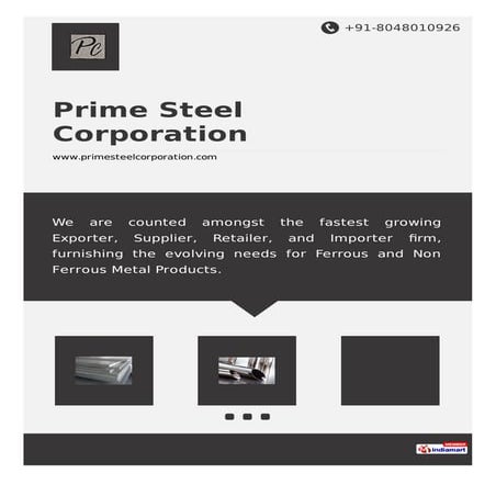 Aashish Steel, Mumbai , Metal Products | PDF