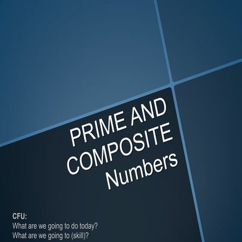 Prime and composite | PPTX