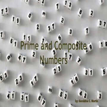 Composite Numbers Prime And Composite Numbers Worksheets