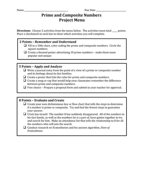 Prime and Composite Numbers (Math 4) | PPTX