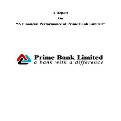Prime bank | DOCX