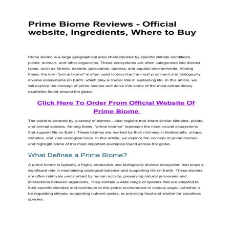 Prime Biome Reviews - Official website, Ingredients, Where to Buy.docx
