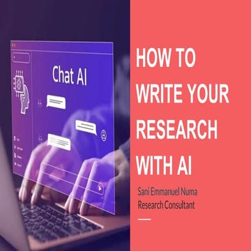 How to Write your Postgraduate Research With AI tools | PPT