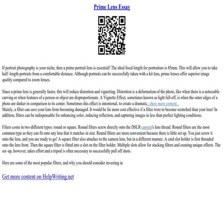 Writing A Critical Lens Essay | PDF