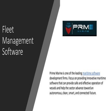 Prime marine's Marine software | PDF