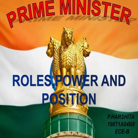 Prime minister ppt | PPT
