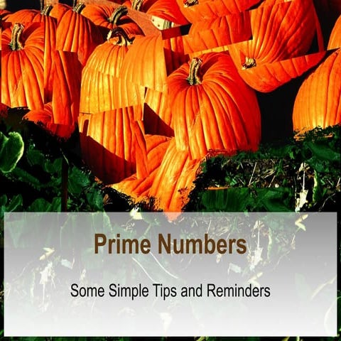 Prime and Composite Numbers | PPTX