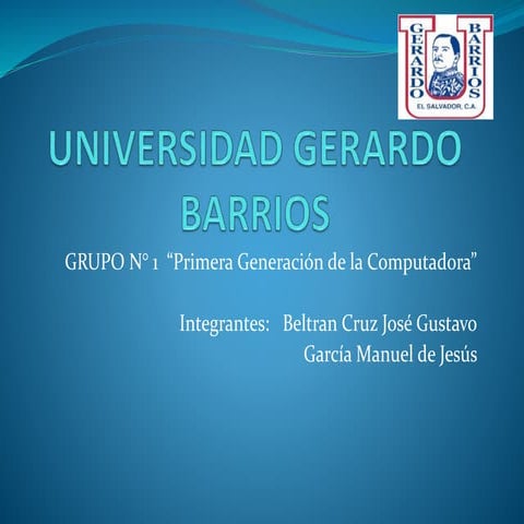 Primera generacion | PPTX