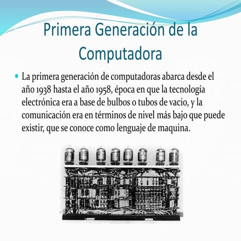 Primera generacion | PPTX