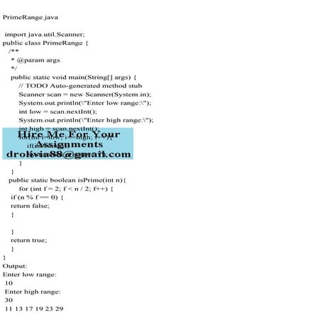 PrimeRange.java import java.util.Scanner;public class PrimeRan.pdf