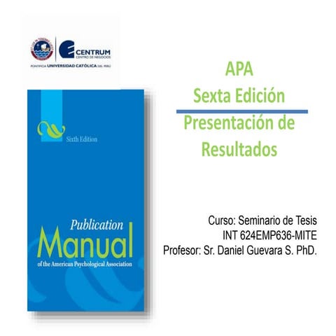 Primer Control Presentación de Tablas y Figuras Manual APA.ppt