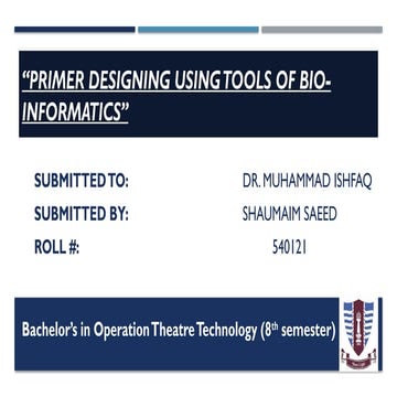 How to design a DNA primer on NCBI.pptx