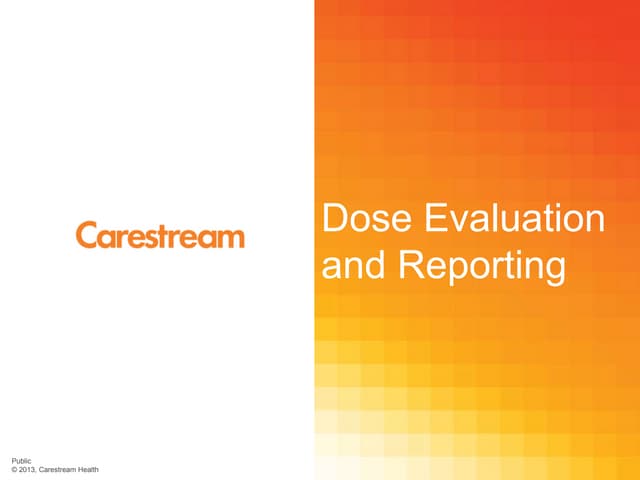 Patient radiation dose management | PPTX