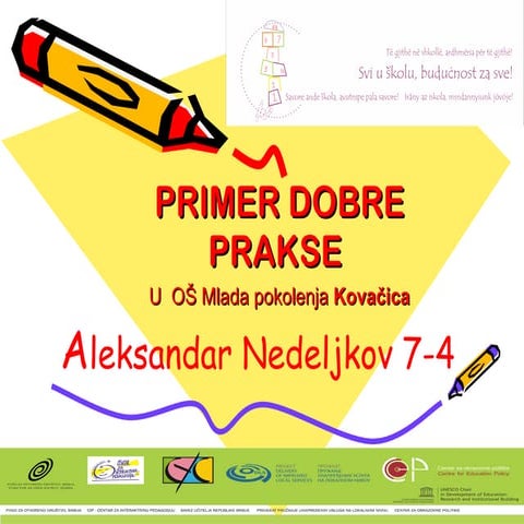 Primeri dobre prakse aca2safilmom | PPT