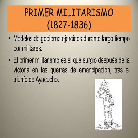 Primer militarismo | PPTX