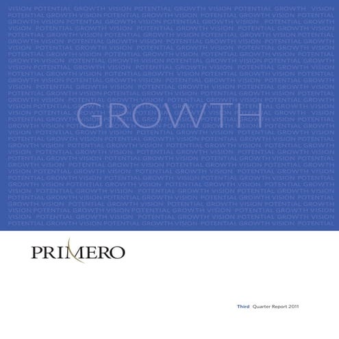 Primero mining interim q3 2011 report | PPT