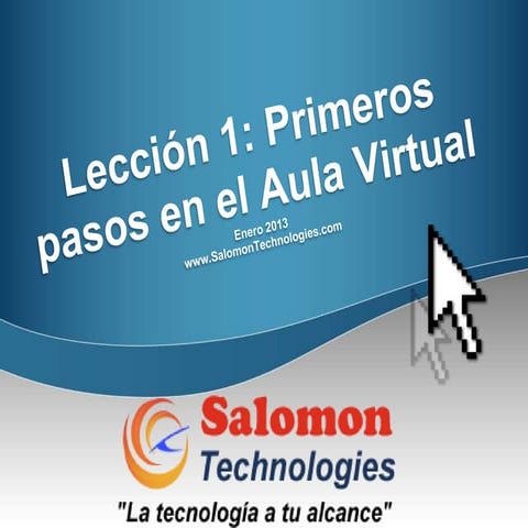 Primeros pasos en el aula virtual | PPTX