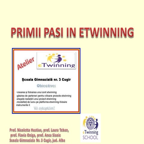 Primii pasi-in-etwinning | PPT