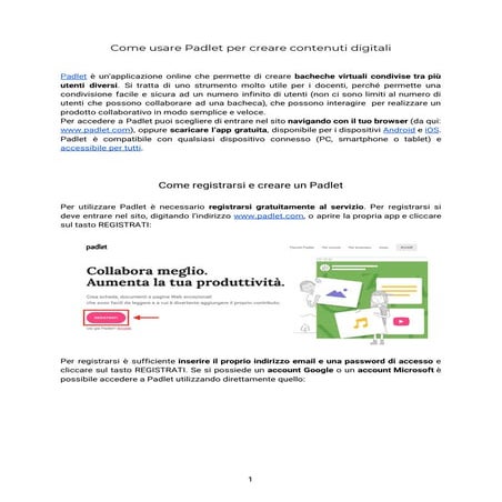 Primi passi con PADLET | PDF