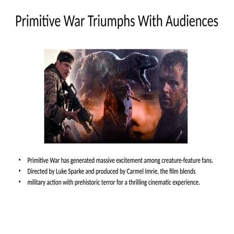 Primitive War Luke Sparke and Carmel Imrie Elevate Australian Cinema to ...