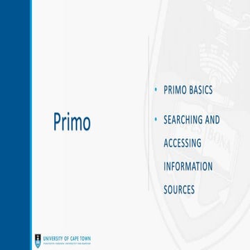Primo | PPTX