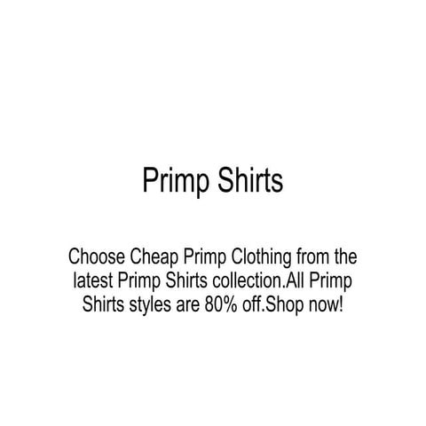 Primp shirts | PPT