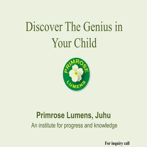 Primrose Lumens Juhu Preschool | PPTX