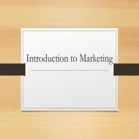 Marketing management unit-1 for MBA Stud | PPT