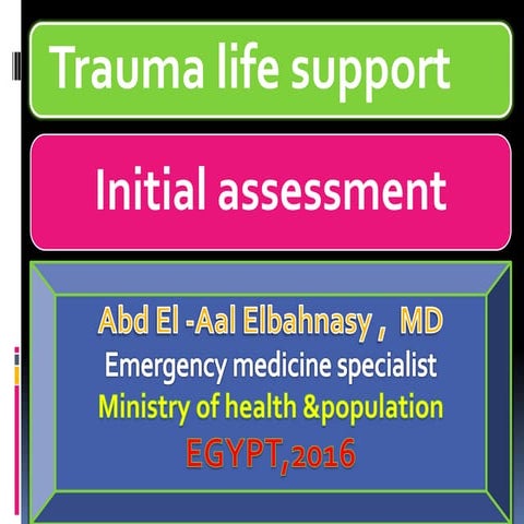 Prinary survey ATLS | PPTX