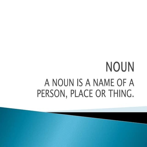 NOUN LEARN WITH PRINCE | PPTX