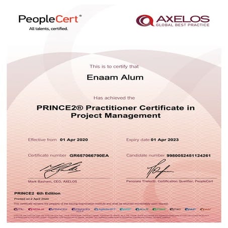 Prince2 Practitioner | PDF | Educational Assessment | Education