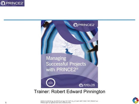 PRINCE2 - Presentation | PPT | Educational Assessment | Education