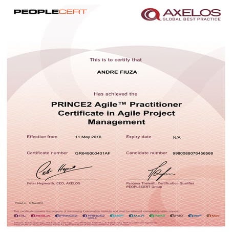 PRINCE2 Agile Practitioner | PDF