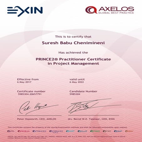 Prince2 Practitioner | PDF