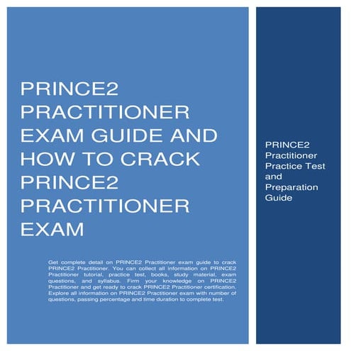 PRINCE2_Practitioner_Exam_Guide_and_How.pdf | Educational Assessment | Education