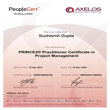 Prince2 Practitioner | PDF