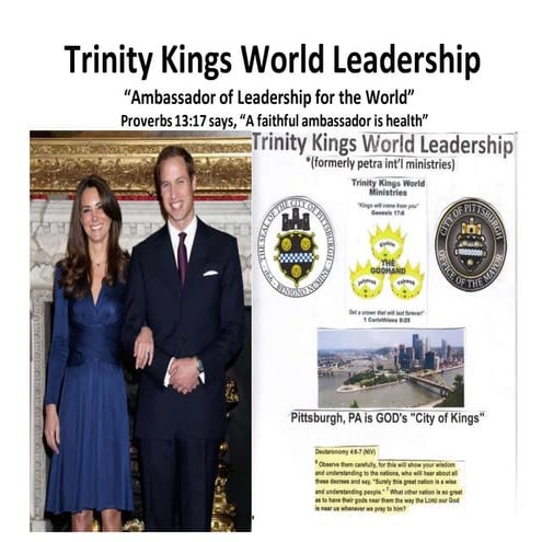 Trinity Kings World Leadership: *Prince William and Duchess of ...