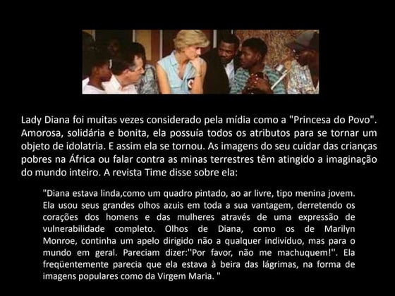 Presentation Of Princess Diana | ODP