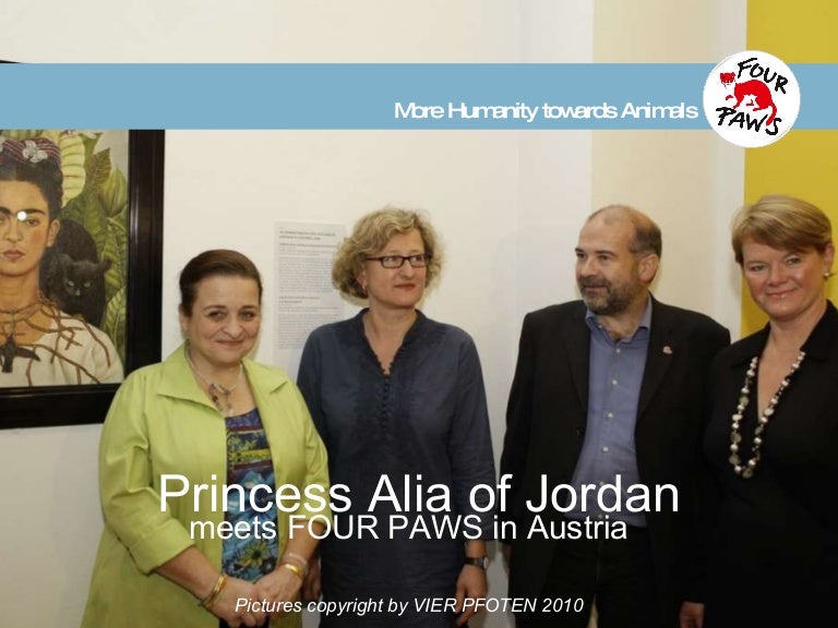 Princess alia of jordan meets FOUR PAWS in Austria