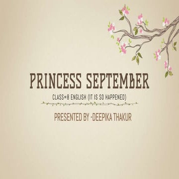 Princess september | PPTX