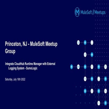 Princeton-NJ-Meetup-MuleSoft SumoLogic Integration.pptx