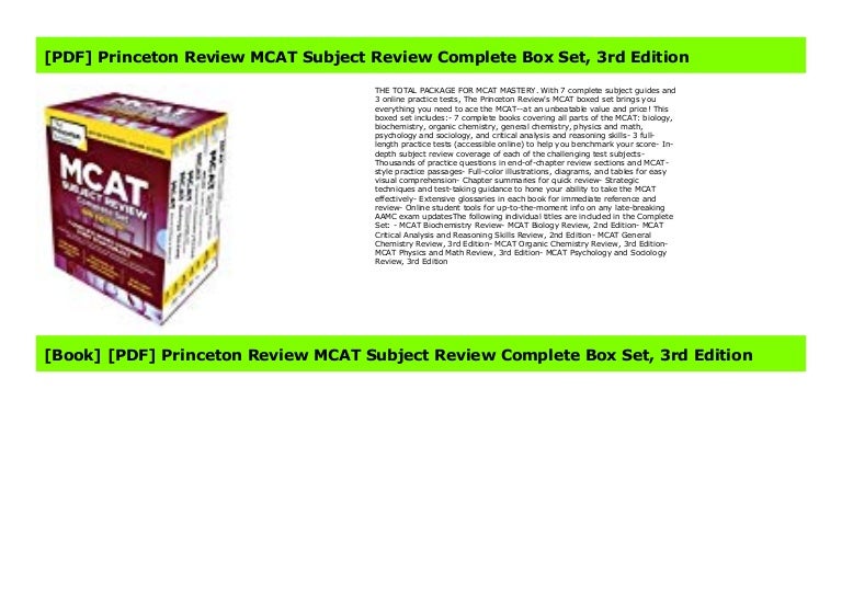princeton review mcat physics pdf