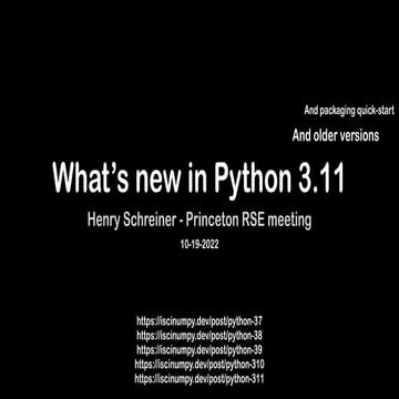 Whats New In Python 311 