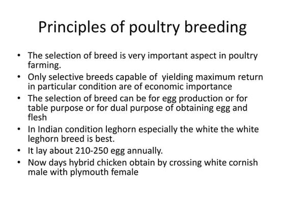 Methods of selection in animal genetics and breeding | PPT
