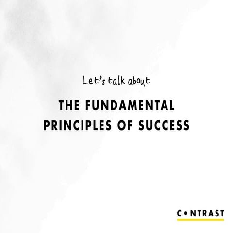 The fundamental principles of success | PDF
