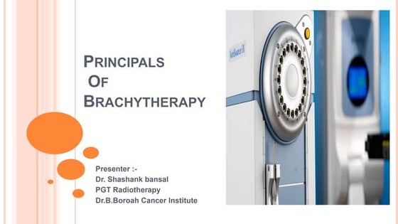 Basics And Physics of Brachytherapy | PPT