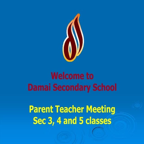 Principal Talk 2009 Sec 3 4 And 5 | PPT
