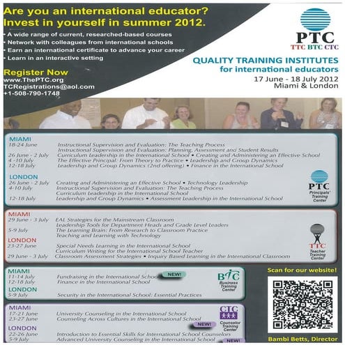 Principal training centre | PDF