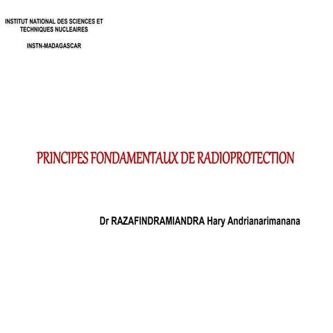 Principes de radioprotection face aux Rayonnement.ppt